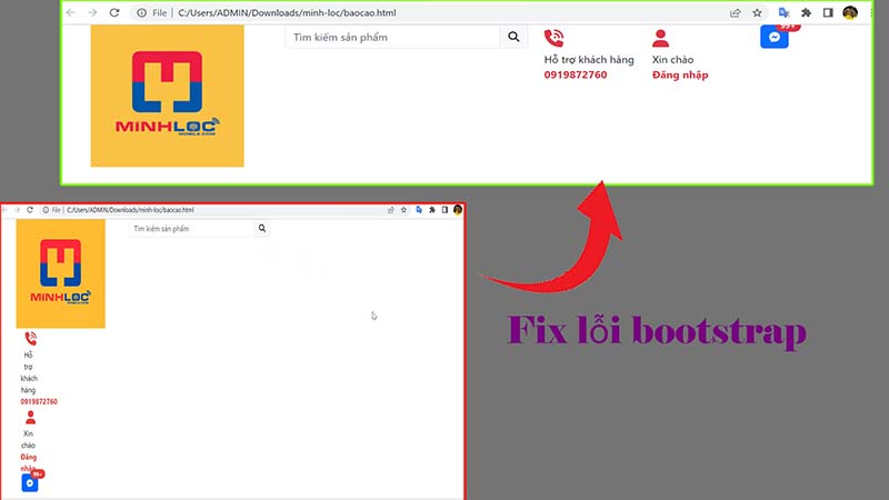 Fix lỗi bootstrap không dàn hàng ngang Fix lỗi bootstrap không dàn hàng ngang