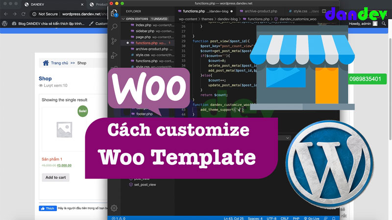 Cách customize woocommerce template trong wordpress
